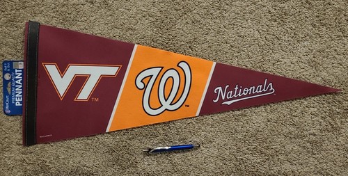 Virginia Tech Hokies x WASHINGTON NATIONALS premium college university ...