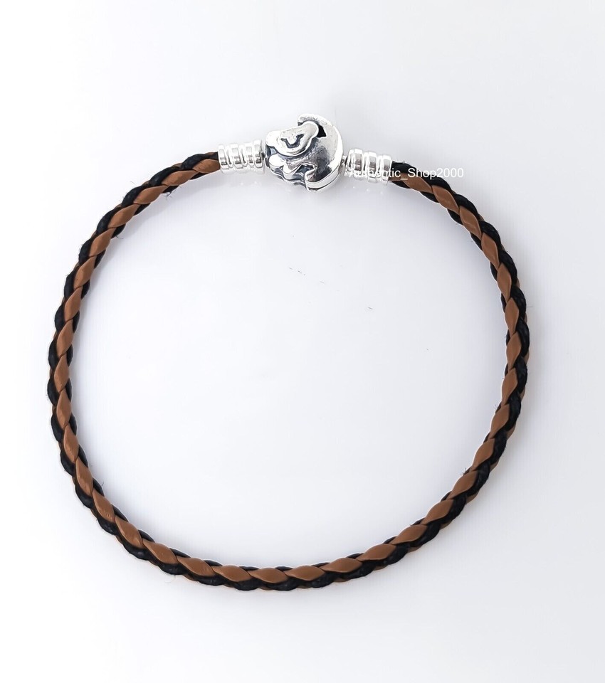 New 100% PANDORA Disney The Lion King Clasp Braided Leather Bracelet ...