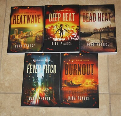 5 Biba Pearce KENZIE GILMORE THRILLER Books Heatwave Burnout Deep Heat ...