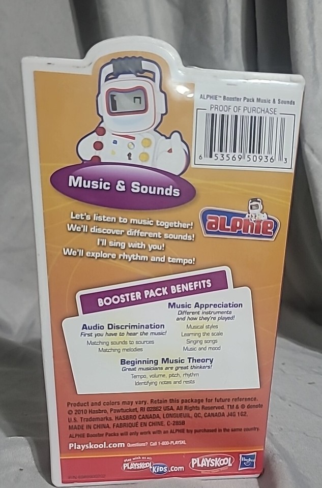Playskool Alphie Booster Pack Music & Sounds 300+ Questions 20 Cards ...