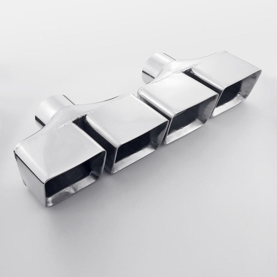 Quad Square Out 2.5" In Exhaust Tips For Dodge Challenger Angle Cut ...