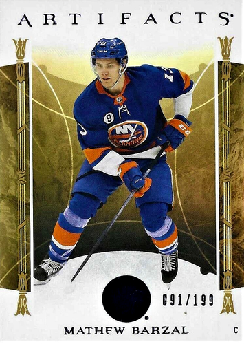 2022-23 Artifacts Royal Blue Parallel Card of Isle Mathew Barzal 091/ ...