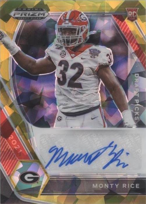 2021 Panini Prizm Draft Picks - Draft Picks Autographs Monty Rice #DPA ...