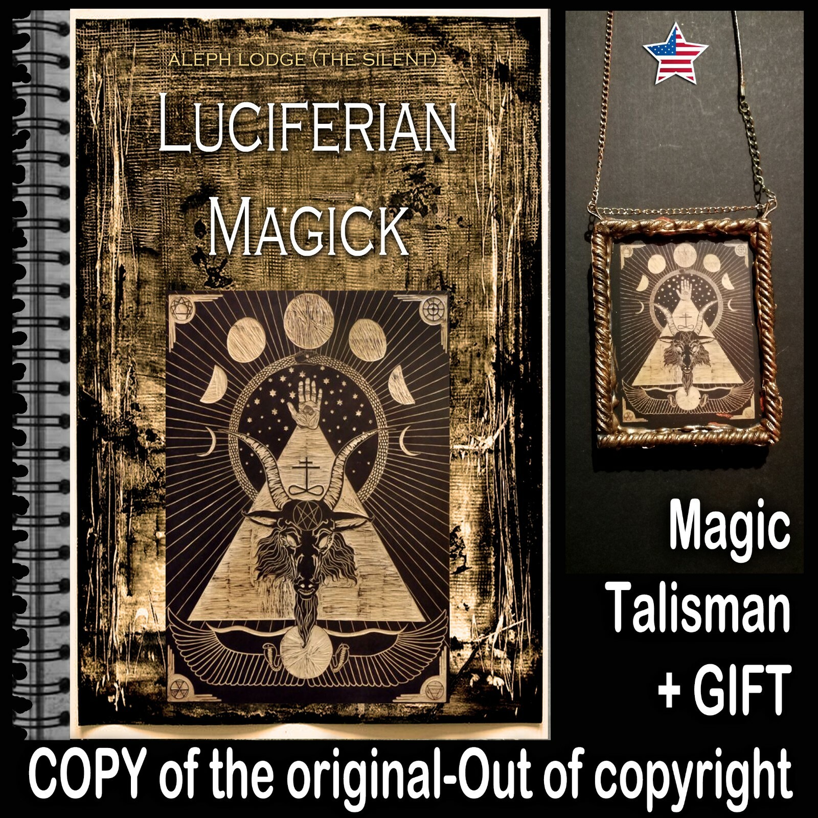 antique book occult black magic rare esoteric manuscript satanic ...