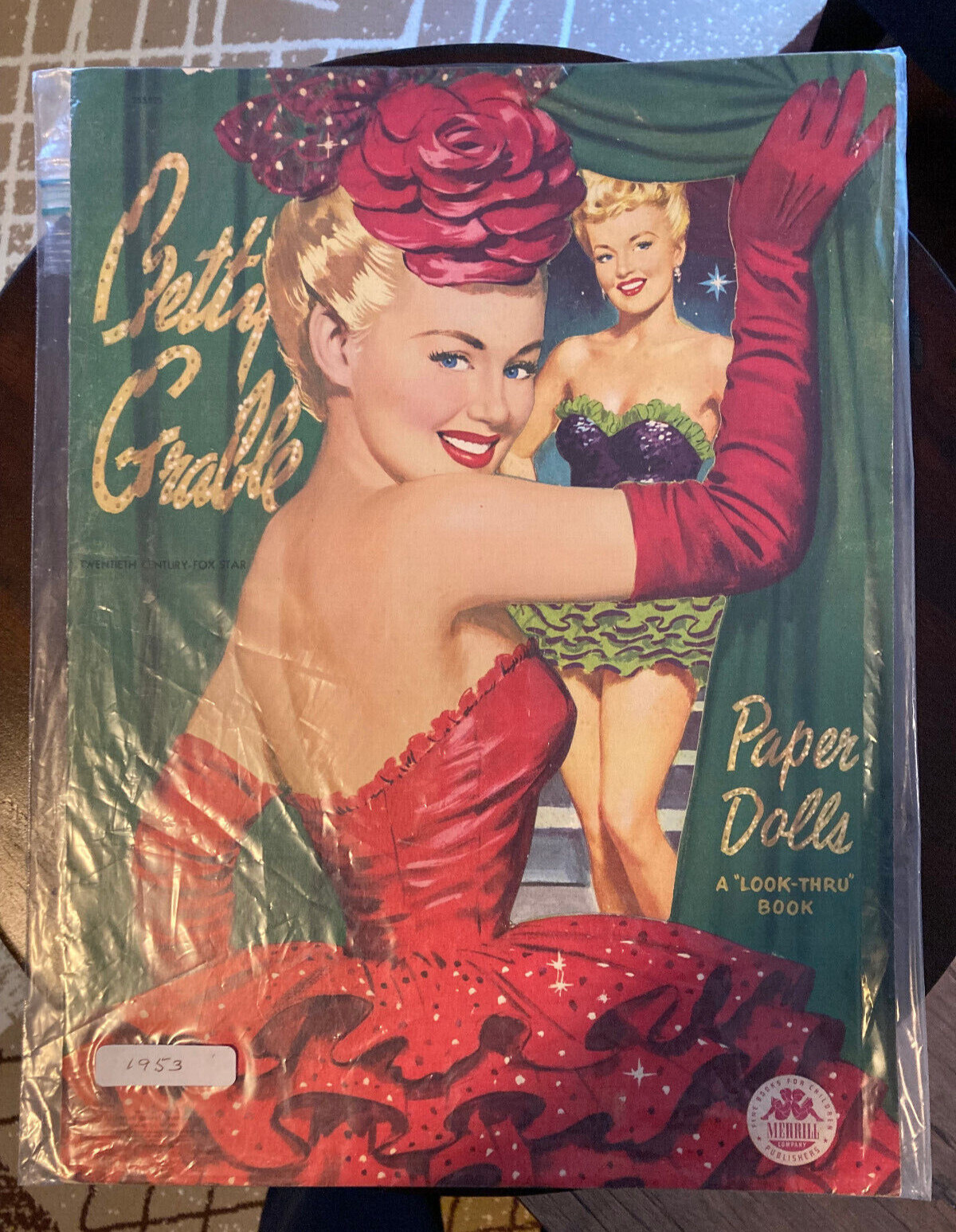Vintage Uncut 1953 Betty Grable Paper Dolls Complete Original Not