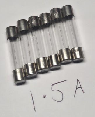 F1.5A QUICK BLOW FAST ACTING FUSE 6x30mm OLD VINTAGE RADIO 1¼" PACK OF ...