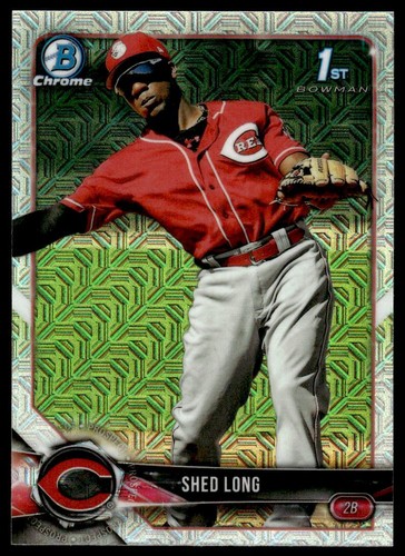 2018 Bowman 1st Mojo BCP78 Shed Long Cincinnati Reds Baseball Card | eBay