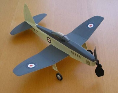 Frog Wyvern ~ 11" Scale free-flight rubber model ~ Laser-cut balsa ...