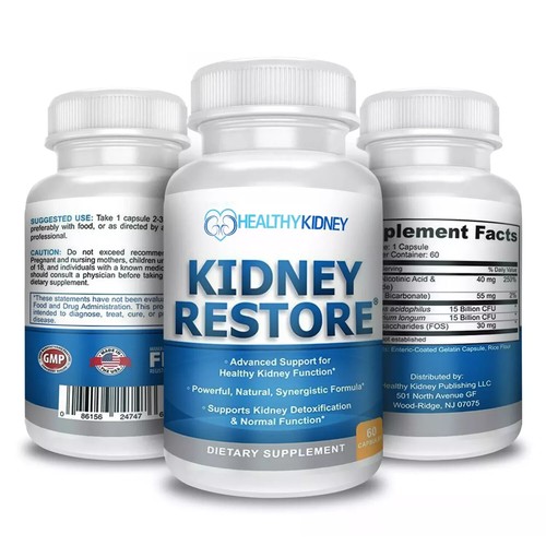 Kidney Restore Health Cleanse Support Detox Natural Supplement Pack of ...