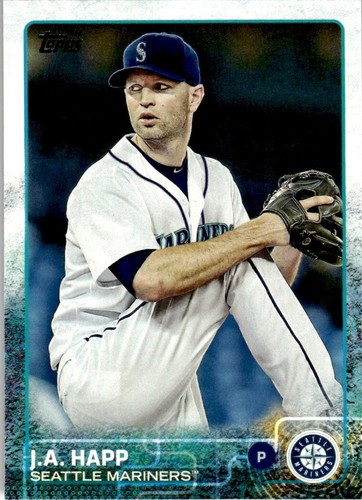 2015 Topps Baseball Card J.A. Happ Seattle Mariners #414 | eBay