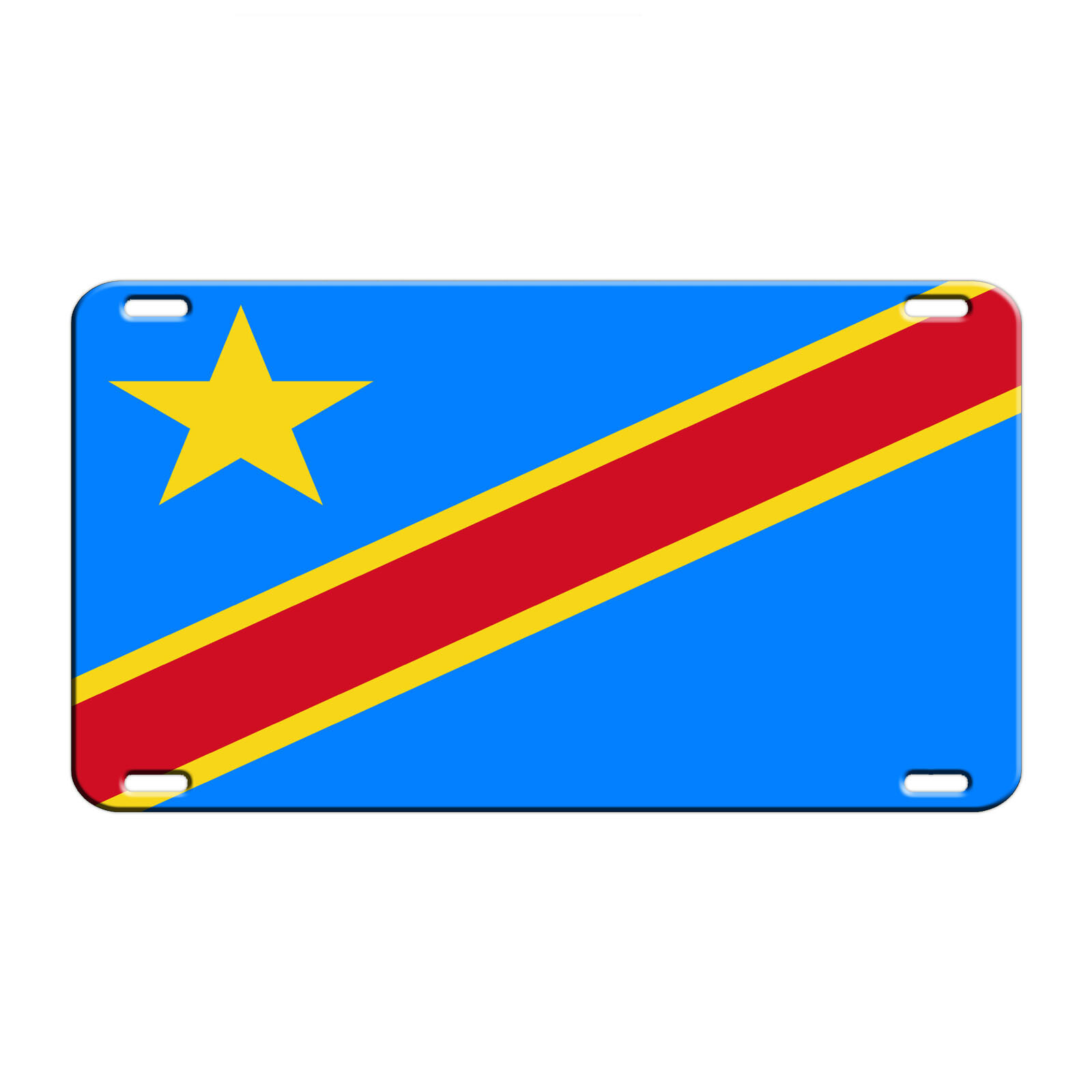Congo Country Flag License Plate Home Wall Decor Novelty Aluminum Metal ...