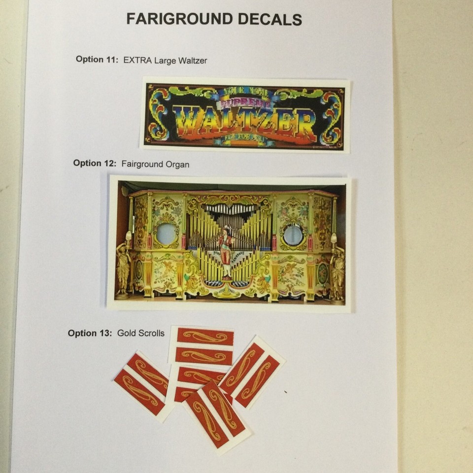 Fairground Decals Model Diorama : 14 OPTIONS. | eBay UK