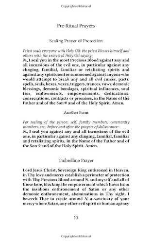 Minor Exorcisms and Deliverance Prayers: For Use by Priests Book | eBay