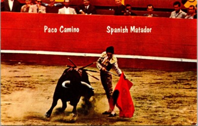 Tijuana Mexico Bull Fight Paco Camino Spanish Matador Vintage Postcard ...