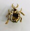 Midcentury Italian Enameled Gold Horned-Beetle Pin Brooch 18K Gold | eBay