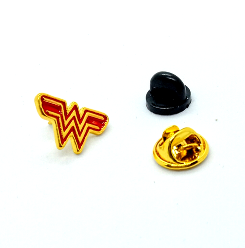 WONDER WOMAN PIN Superhero Logo DC Comics Small Gold Design Enamel ...