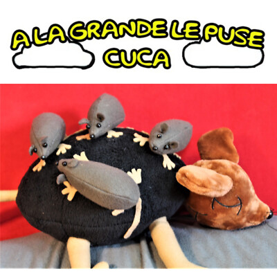 SIMPSONS Zarigueya A LA GRANDE LE PUSE CUCA REAL TOY Bitey Simpson art ...