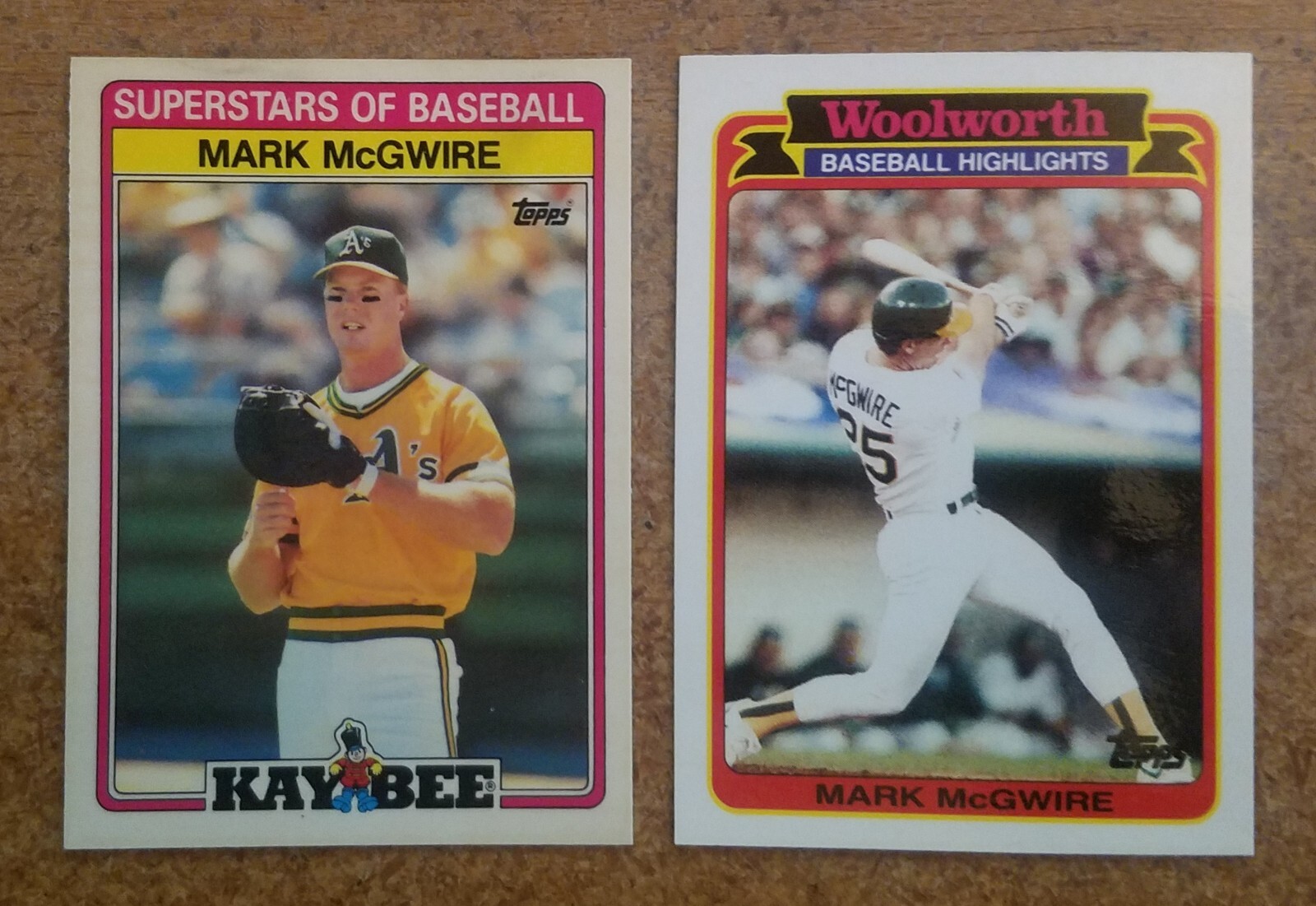 Mark McGwire (2 cards) 1989 Topps Woolworth & KAYBEE | eBay
