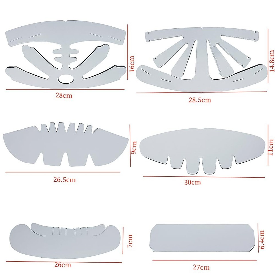 30 Pcs Baseball Caps Inserts Shapers, 6 Design Cardboard Hat Support ...