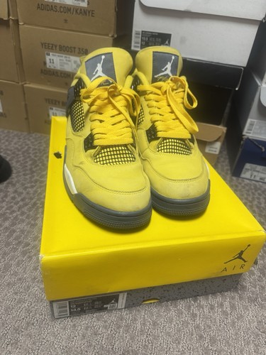 Air Jordan 4 Yellow Thunder Sz 12 195238771515| eBay
