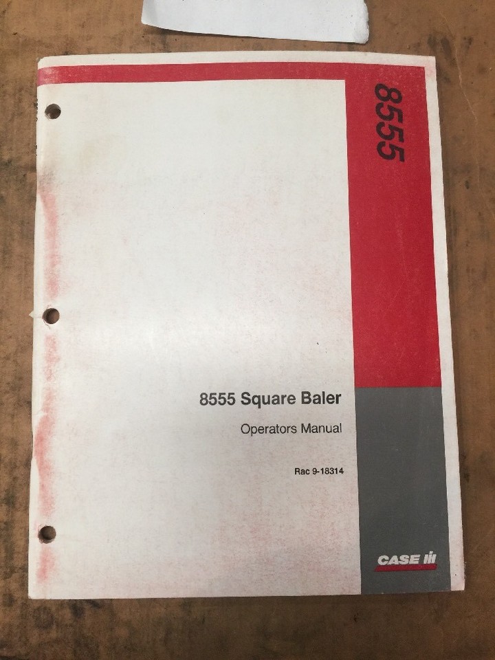 CASE/IH 8555 BALER OPERATOR'S MANUAL "NEW" NOS | eBay
