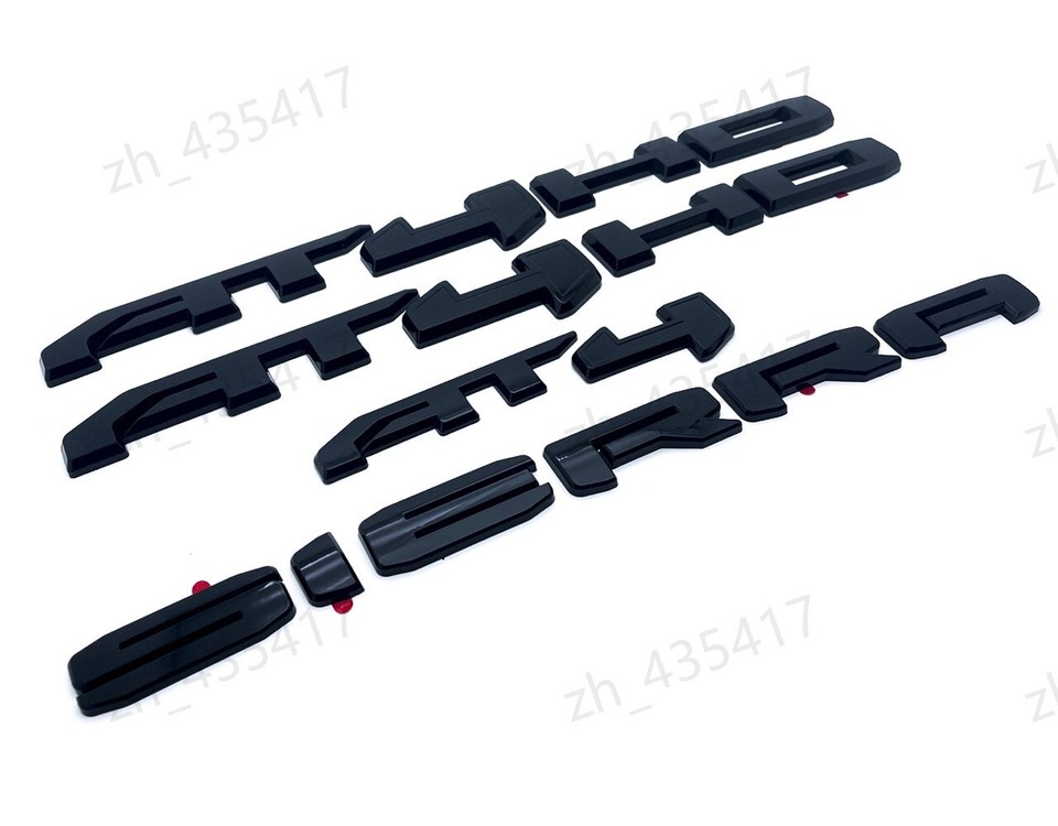 Gloss Black AT4 HD Emblems Badge Fit 2019 - 2025 GMC Sierra 2500 HD ...