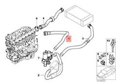 NEW BMW 3 E46 ADDITIONAL WATER PUMP INLET HOSE 64216905941 6905941 OEM ...