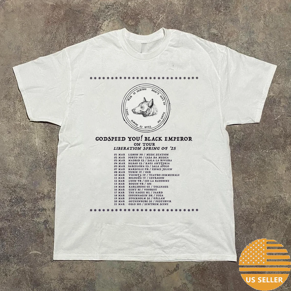 Godspeed You! Black Emperor Band Tour 2025 T Shirt Full Size S-5XL | eBay