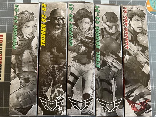 Valaverse Action Force LOT MIB (Pandora, Condor, Eclipse, Trigger ...