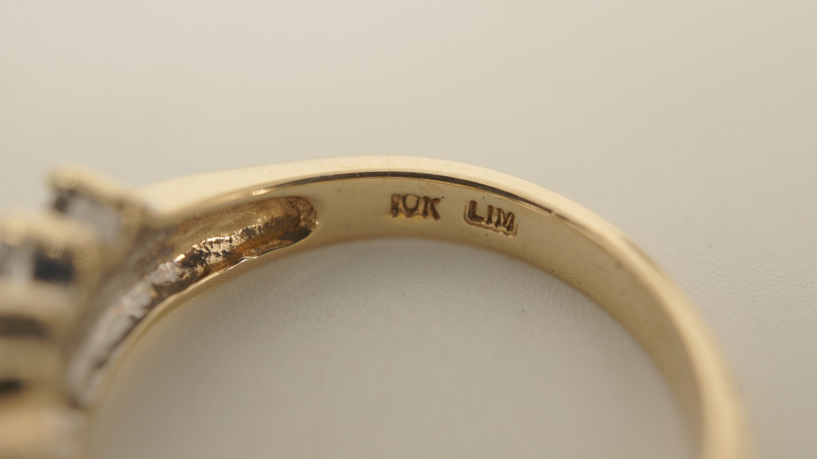 Women's 10k Yellow Gold Diamond Ring | eBay