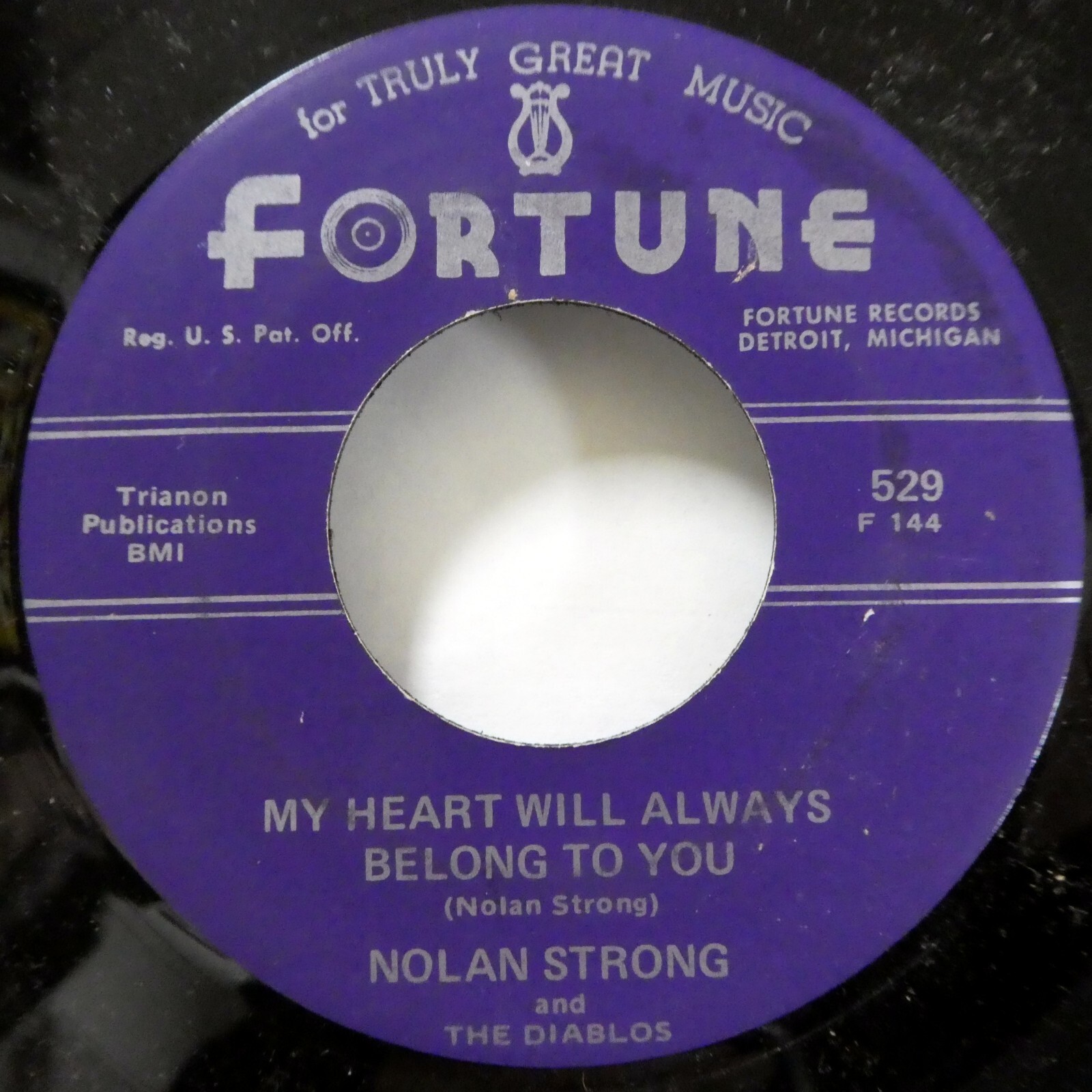 NOLAN STRONG The Diablos 45 For Old Times Sake FORTUNE doowop MINT- Sw ...