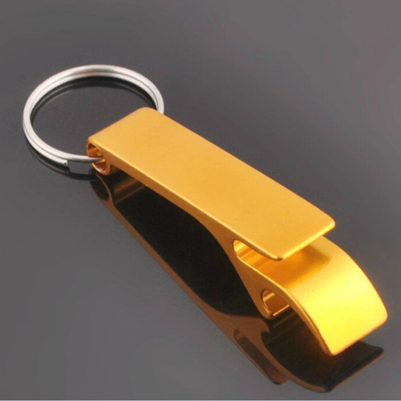 1x Metal Openers Key Chain Keychain Ring Beer Bottle Can Opener ...