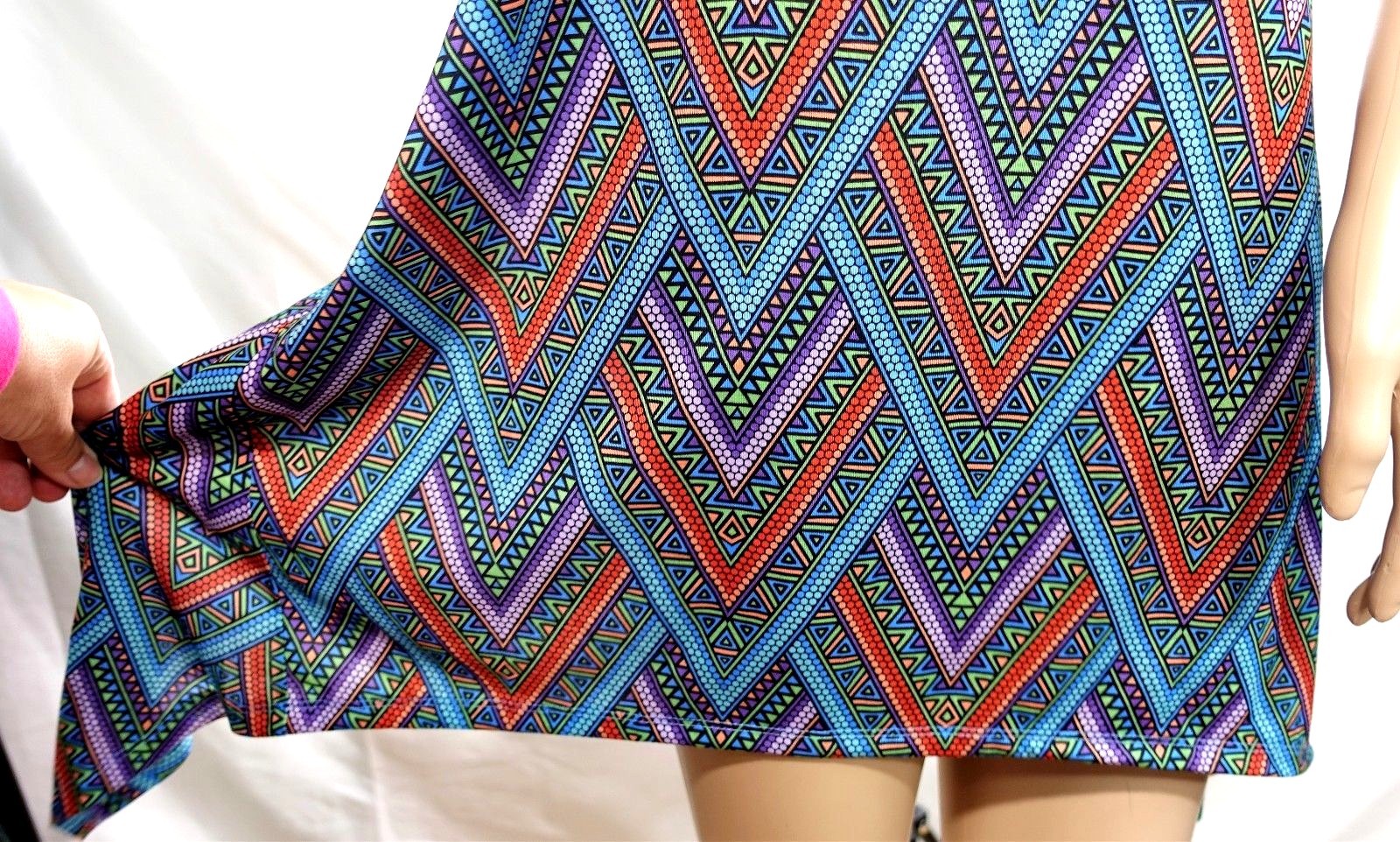 Chances R Women Plus Size 2x 3x Sharkbite Purple Teal Swing Top Blouse ...