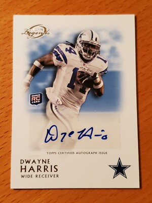 2011 Topps Legends Rookie Autographs #RADH Dwayne Harris East Carolina ...