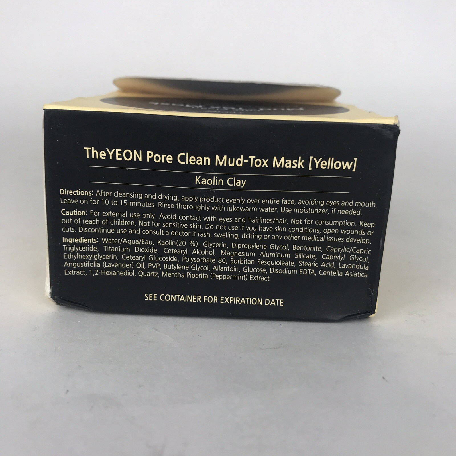 Yeon Pore Clean Mud-tox Mask Yellow Kaolin Clay Lavender 80g Purifying ...