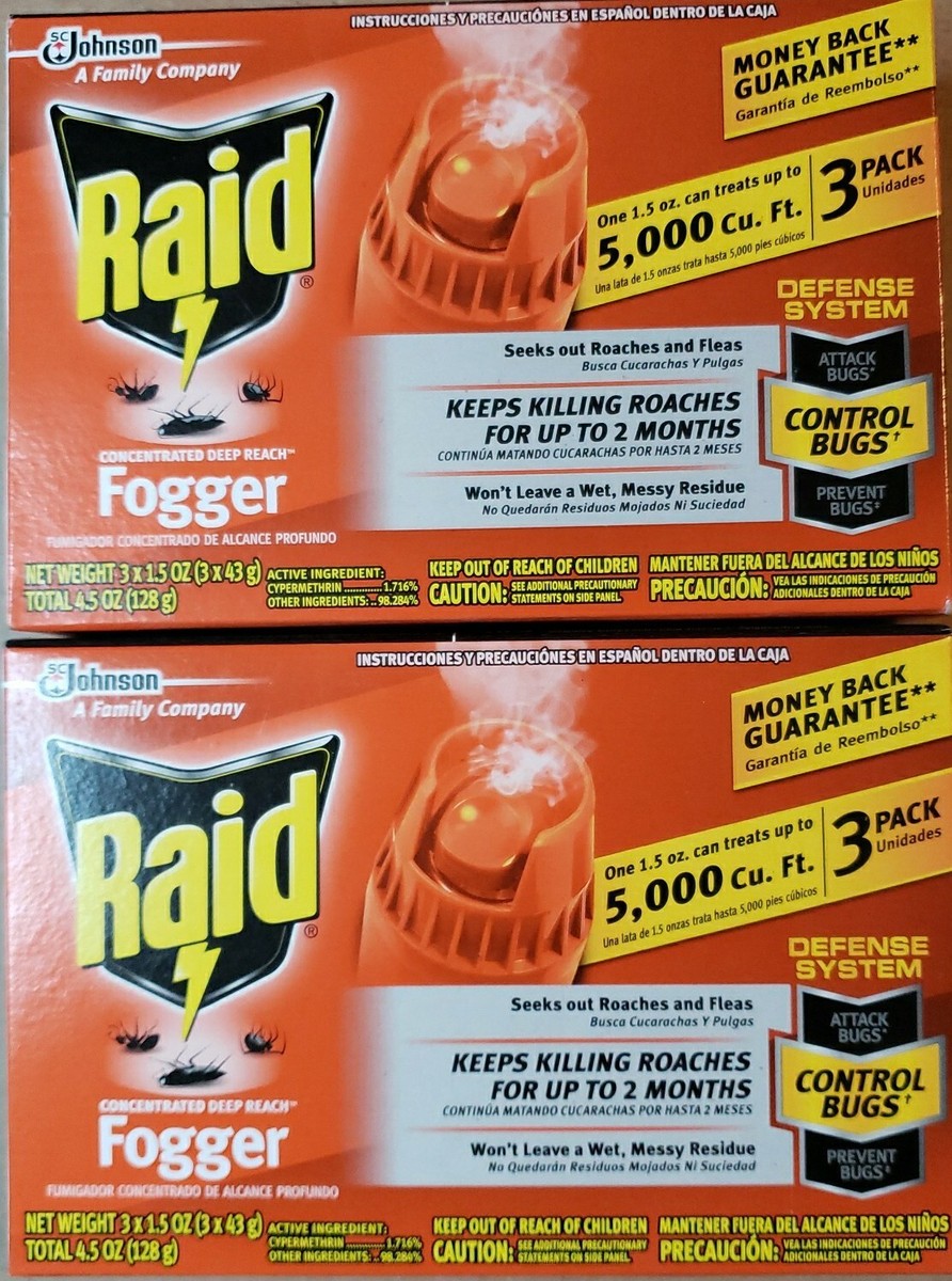 Raid Bug Bombs For Home Raid Max Concentrated Indoor Bug Killer Fogger