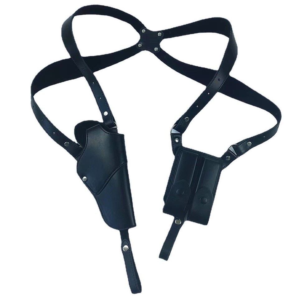 Genuine Leather Tactical Shoulder Underarm Gun Holster Pistol Concealed ...