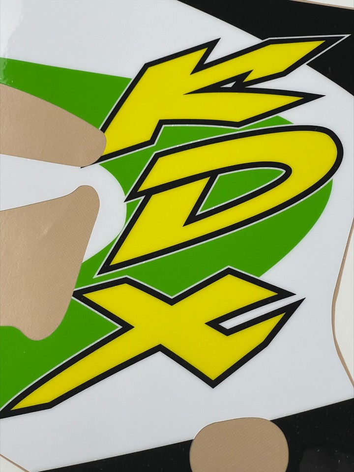 KAWASAKI KDX200 KDX220 200 220 1995-2006 SHROUD HEADLIGHT GRAPHICS ...