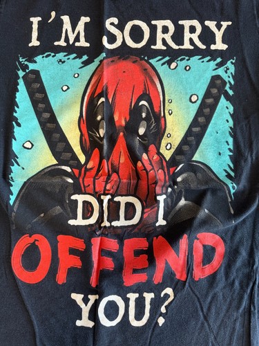 Official Marvel: Deadpool "I'm Sorry, Did I OFFEND You? T-Shirt Graphic ...