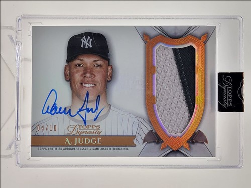 AARON JUDGE 2024 TOPPS DYNASTY GAME USED PATCH #DAP-AJ7 AUTO /10 Q4450 ...