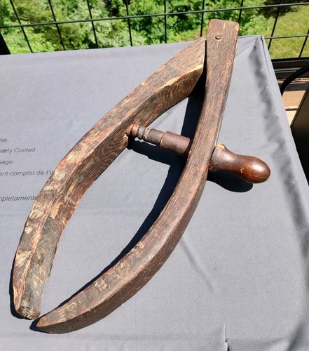 Antique/Vintage Wood Harness Makers Vice Clamp Saddle Makers Vise Clamp ...