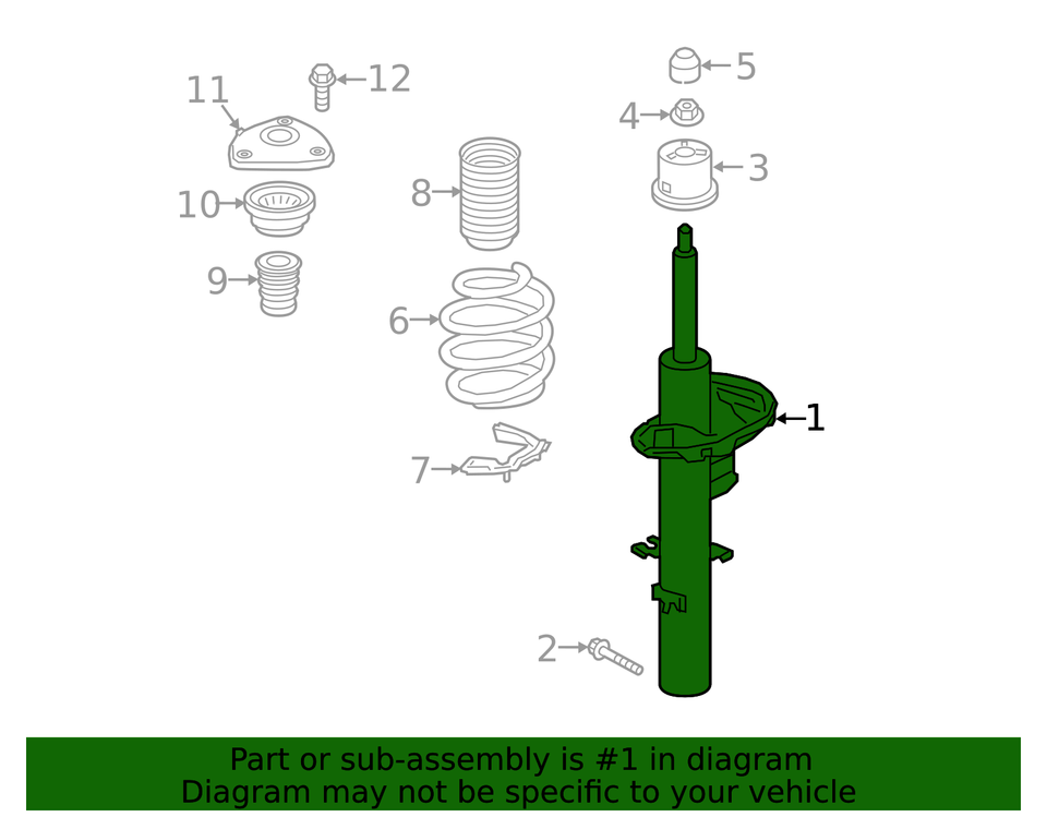 Genuine Volvo Suspension Strut 32246641 | eBay