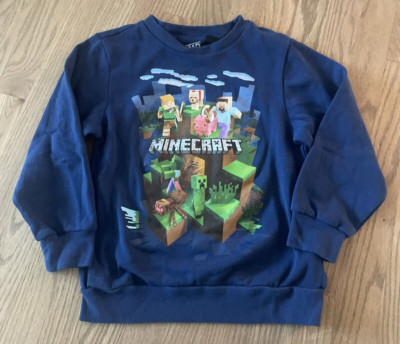 Boys Blue MINDCRAFT Mad Engine Long Sleeve Sweatshirt - Size SMALL | eBay