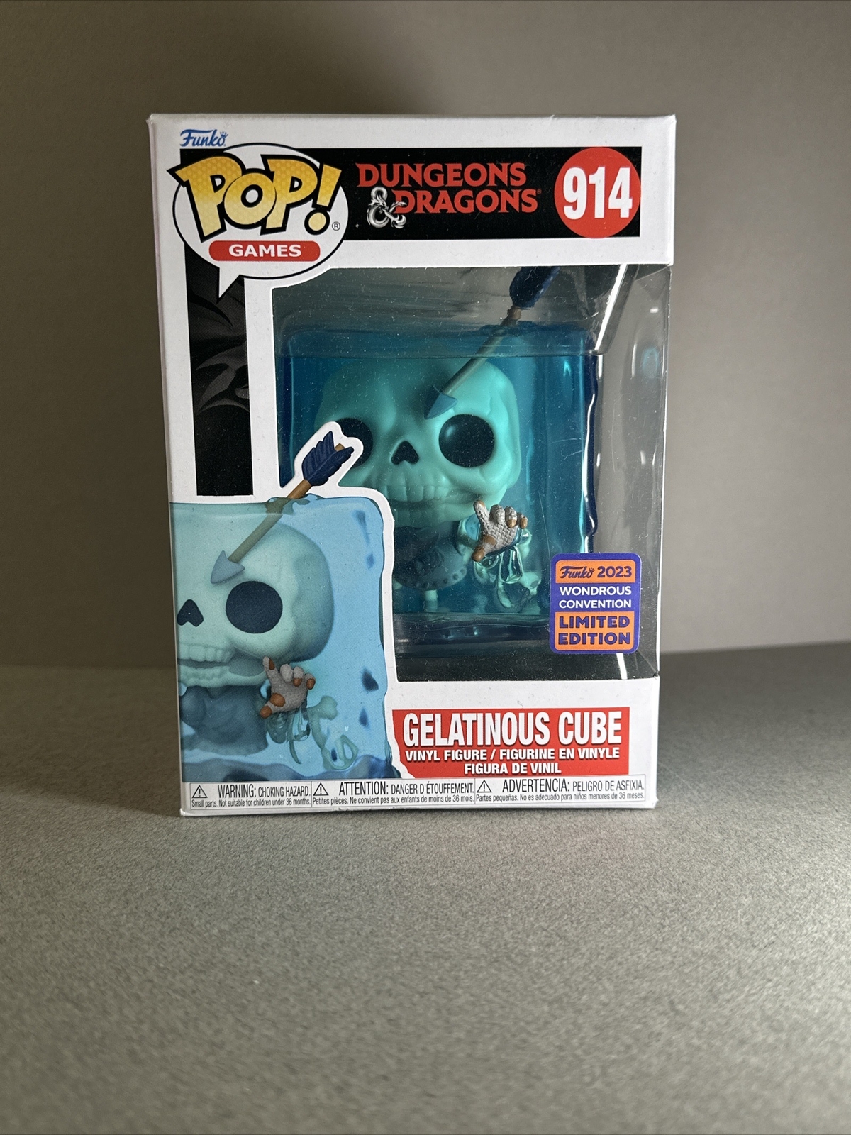 Funko Pop Gelatinous Cube 914 2023 Wondrous Convention Limited Edition ...