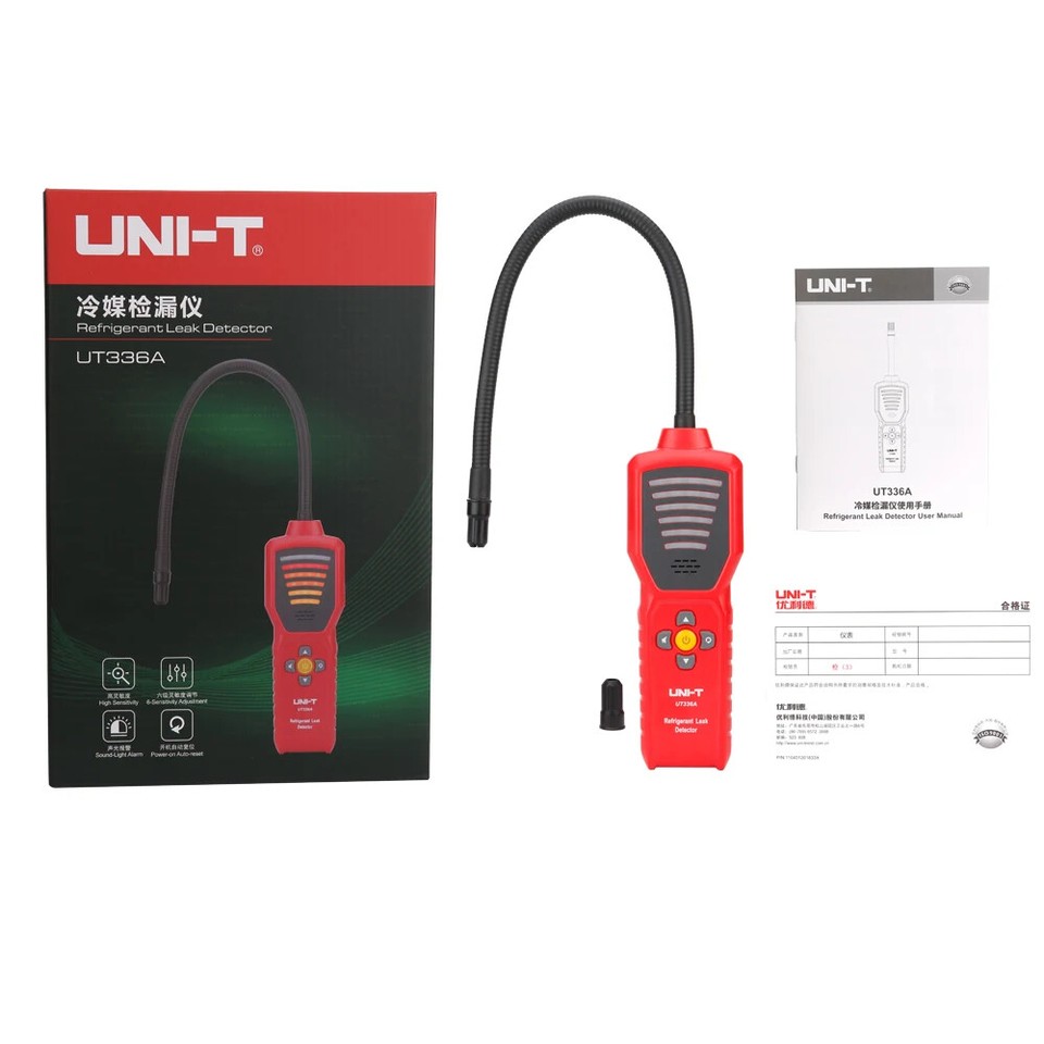 UNIT UT336A Refrigerant Halogen Leak Detector HVAC Freon Tester Checker ...