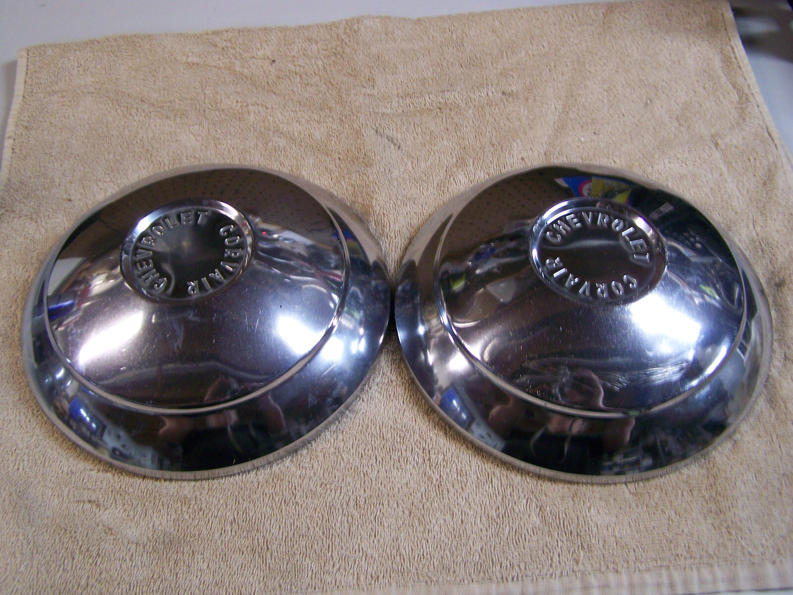 Pair (2) Early Corvair Dogdish Hubcaps 61 62 63 64 | eBay