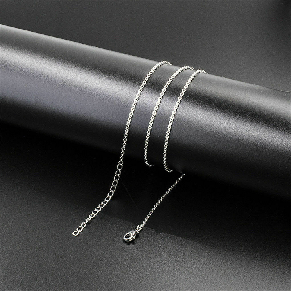 925 STERLING silver 18" dainty chain necklace PEACE SIGN SYMBOL pendant ...
