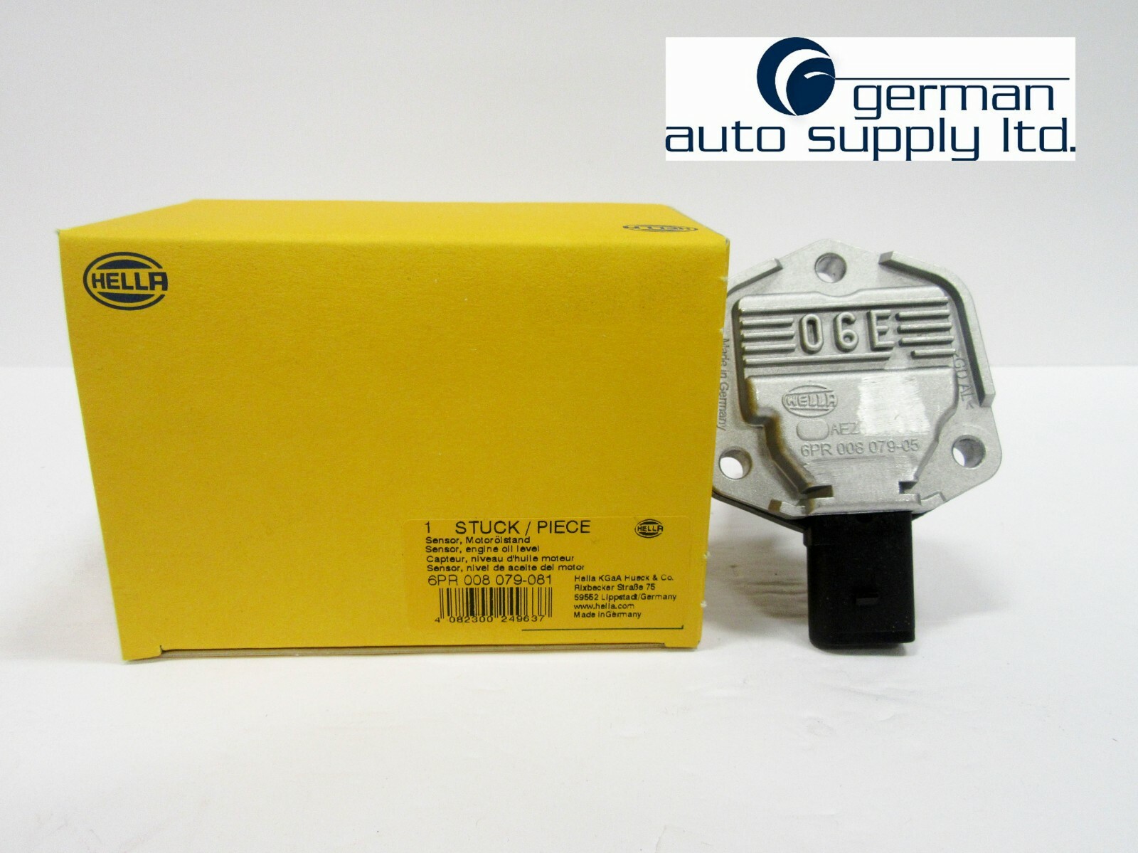 Audi - Volkswagen, Porsche Oil Level Sensor - Hella - 6PR008079081 ...