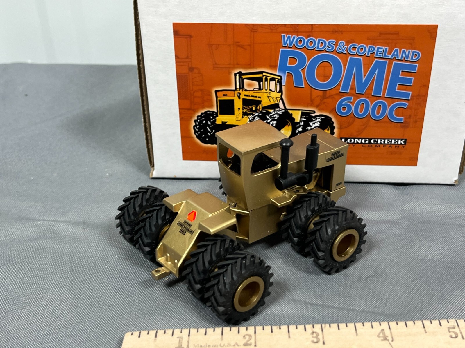 Woods & Copeland ROME 600C 4WD Tractor Long Creek Toys 1:64 GOLD NIB | eBay