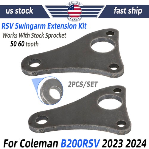 RSV Swingarm Extension Kit For Coleman B200rsv 2023 2024 Sprocket 50 60 ...